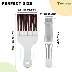 TEENGSE 3PCS Steel Air Conditioner Fin Comb, 3 PCS Air Condenser Evaporator Cleaning Brush, Coil Whisk Brush, Improving Air Conditioning Operation and Enjoying Cool and Warm