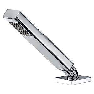 ANZZI Nite Single-Handle Deck Mounted Bathtub Filler Faucet in Polished Chrome | Modern Design Deck Mount Lavatory Tub Faucet with Handheld Sprayer and Valve | FR-AZ473