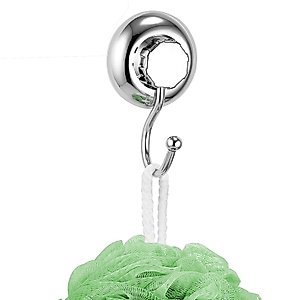 MaxHold No-Drilling/Suction Cup Single Robe Hook - Vaccum System - Stainless Steel Never Rust - for Bathroom & Kitchen Storage