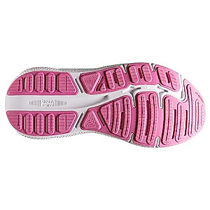 Brooks Women’s Ghost Max Cushion Neutral Running & Walking Shoe - Pink Glo/Purple/Black - 8 Medium