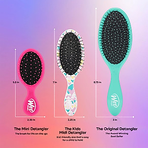 Wet Brush Hair Brush Kids Detangler - Detangling Knots, Snag-Free, Anti-Static Brush, Intelliflex Bristles, No pain, Split-Ends & Hair Breakage, Chevron Print, Easy Hold, Child-Friendly Size