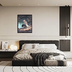 5D DIY Diamond Painting Cat - Cat Floor Art Diamond Painting Kit for Adults - Full Diamond Round Rhinestone Crafts - Suitable for Home Wall Decor (12x14inch)