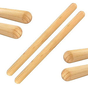 Bamboo French Style Rolling Pin - 15.5-in. x 1.125 in. - 3 Pcs