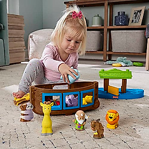 Fisher-Price Little People Toddler Toy Noah’S Ark Playset with 12 Animals and Noah Figure, Baptism Gift for Ages 1+ Years [Amazon Exclusive]
