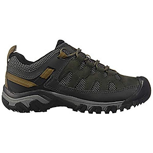 KEEN Men's Targhee Vent Hiking Shoe, Raven/Bronze Brown, 9 M US