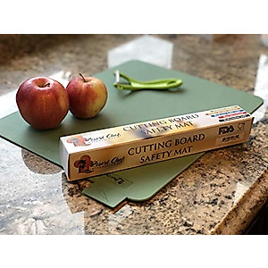 Resort Chef International Non-Slip Safety Mat for Under Kitchen Cutting Boards - Hygienic Non-Absorbent and Dishwasher Safe