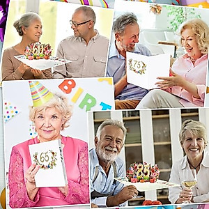 GREETING ART Happy 65th Birthday Pop Up Card,65th Bday Anniversary Card for Him Her,65th Birthday Card, 65th Birthday Gifts for Women Men,Birthday Cards for 65 Year Old Mom Dad