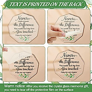 Weysat Coworker Gifts for Women Men Retirement Gifts Going Away Gift Leaving Gifts Clear Inspirational Gifts Desk Decorative Sign with Protective Film(Stylish Style)