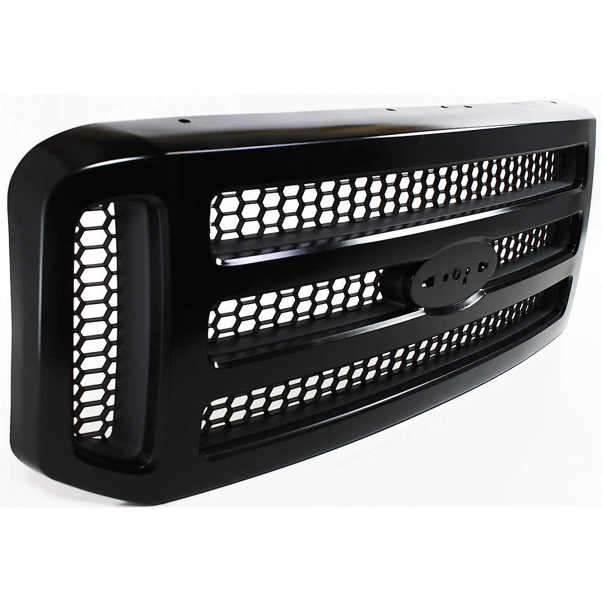Evan Fischer Grille Assembly Compatible with 2005-2007 Ford F-250 Super Duty, Fits 2005-2007 Ford F-350 Super Duty, Fits 2005-2007 Ford F-450 Super Duty Painted Black Shell and Insert FO1200457