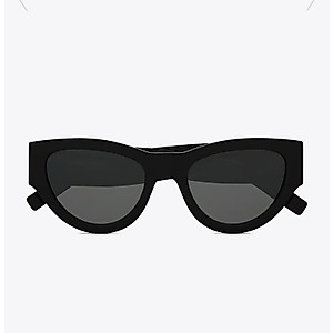 ALHML Retro Oval Luxury Sunglasses for Women Men Vintage Small Frame Sun Glasses (C+Black)