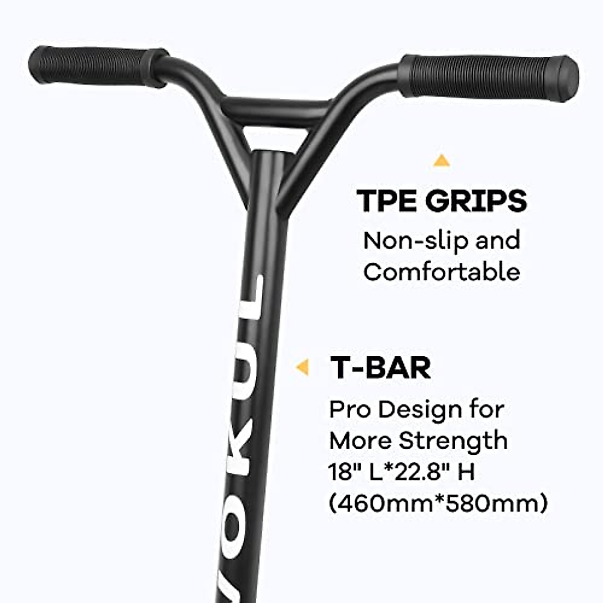 VOKUL S2 Pro Scooters for Kids Age 6-12 | Colorful Stunt Scooter for Beginners Teens | Trick Scooter for BMX Freestyle Tricks (Gold)