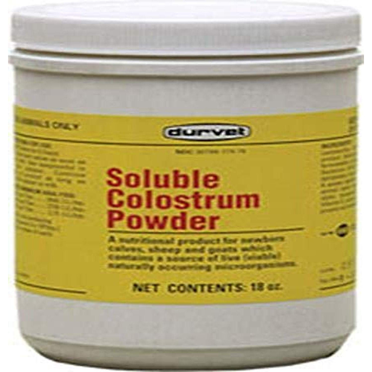 Durvet Soluble Colostrum Powder, 18 Ounce Container