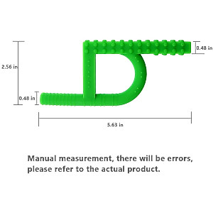 Sensory Chew Toys for Kids with Teething, ADHD, Autism, Biting Needs,Oral Motor Chewy Teether, Silicone chewlery for Boys and Girls(2 Pack Orange Purple