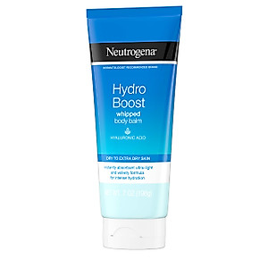 Neutrogena Hydro Boost Whipped Body Balm with Hydrating Hyaluronic Acid for Dry to Extra Dry Skin, Lightweight & Non-Greasy Daily Moisturizing Balm, 7 oz 1 ea (Pack of 3)