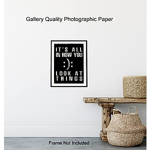 Inspirational Positive Quotes Wall Art & Decor - Motivational Entrepreneur Poster Prints 8x10 - Success Sayings - Encouragement Gifts for Women, Men - Classroom Decor - Home Office - Encouraging Motto