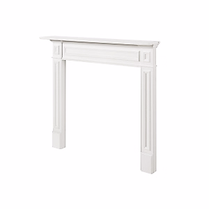 Pearl Mantels 525-48 Mike Fireplace Mantel Surround MDF, 48-Inch, White 48 Inch