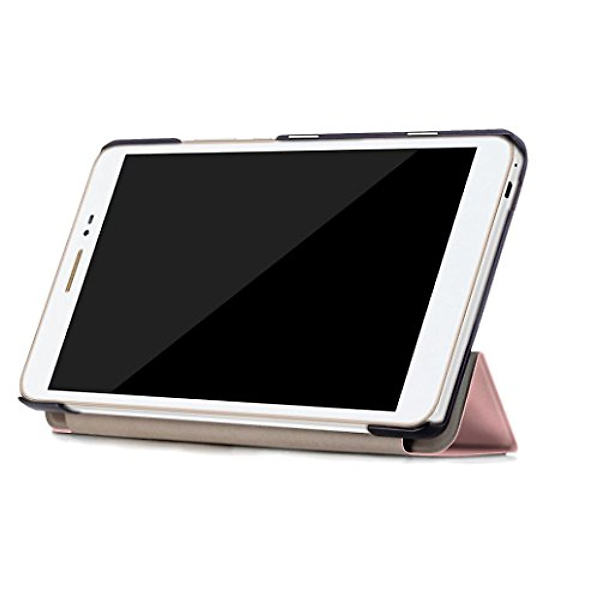 MNtech Sleep Folding Stand Leather Protective Case Cover For HUAWEI MediaPad T2 8 Pro 8inch (Rose Gold)