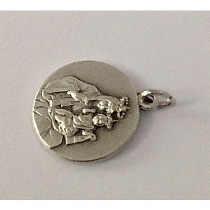 CARMEL SCAPULAR MEDAL (OUR LADY OF MOUNT CARMEL - VIRGIN OF CARMEL) - 100% MADE IN ITALY (Round Shape)