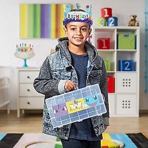 ASH BRAND Action Figures Case Organizer with Ebook Stop Looking! GET The Ultimate Beautiful Plastic Toy Box Storage Bin fits up to 144 Anime Figure-Toys NOT Included