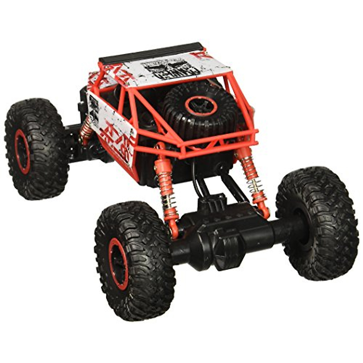 Click N' Play Remote Control Car 4WD Off Road Rock Crawler Vehicle 2.4 GHz, Red