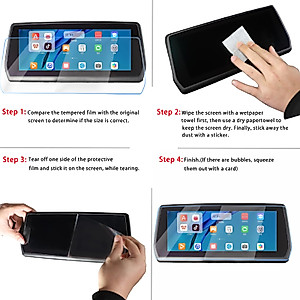 Daeiclru Screen Protector Fit for Toyota Supra GR A90 A91 MK5 2019-2022, Navigation Display Protective Film, HD Clear Tempered Glass Anti-Scratch Protective Film Supra Accessories