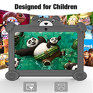 Kids Tablet,7 inch Tablet for Kids, Android 11Toddler Tablet, 2GB RAM, 32 GB ROM, Parental Control, Educational, Kids Software Pre-Installed, Compatible Gaming Controller, Kid-Proof Case (Gray)