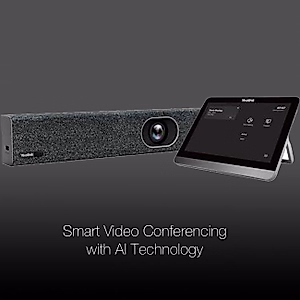 Yealink A20-020-ZOOM Certified MeetingBar Conference System with CTP18 Touch Console, Connects to Deskphone, PC/Mac, Softphones - Works with Teams, Zoom, Skype, Microfiber Included - by GTW