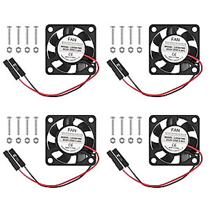 for Raspberry Pi Fan, 4Pcs for Raspberry Pi Cooling Fan Brushless CPU Cooling Fan Heatsink Cooler Connector Separating One-to-Two Interface 3.3V 5V for Raspberry Pi4 Pi3 B+, Pi 3, Pi 2, Pi 1 B+