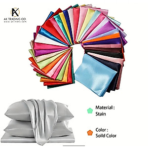 AK TRADING CO. 60" inches Wide-by The Yard-Charmeuse Bridal Satin Fabric for Wedding, Apparel, Crafts, Decor, Costumes (Blush, 5 Yards)