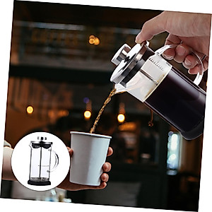 GRIRIW 1pc Coffee Press Stainless Coffee Maker Teapot for Coffee Espresso Portable Coffee Maker Travel Tea Kettle Manual Coffee Maker Coffee Teapot Coffee Pot Glass