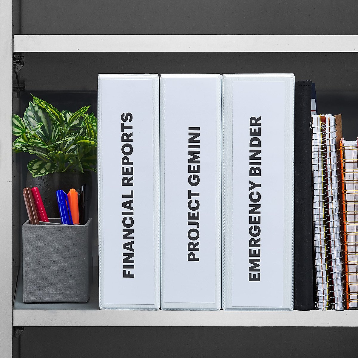 Avery Binder Spine Inserts, for 3 Inch Ring Binders with 3.5" Spine Width, 15 Cardstock View Binder Spine ID Inserts (89109)