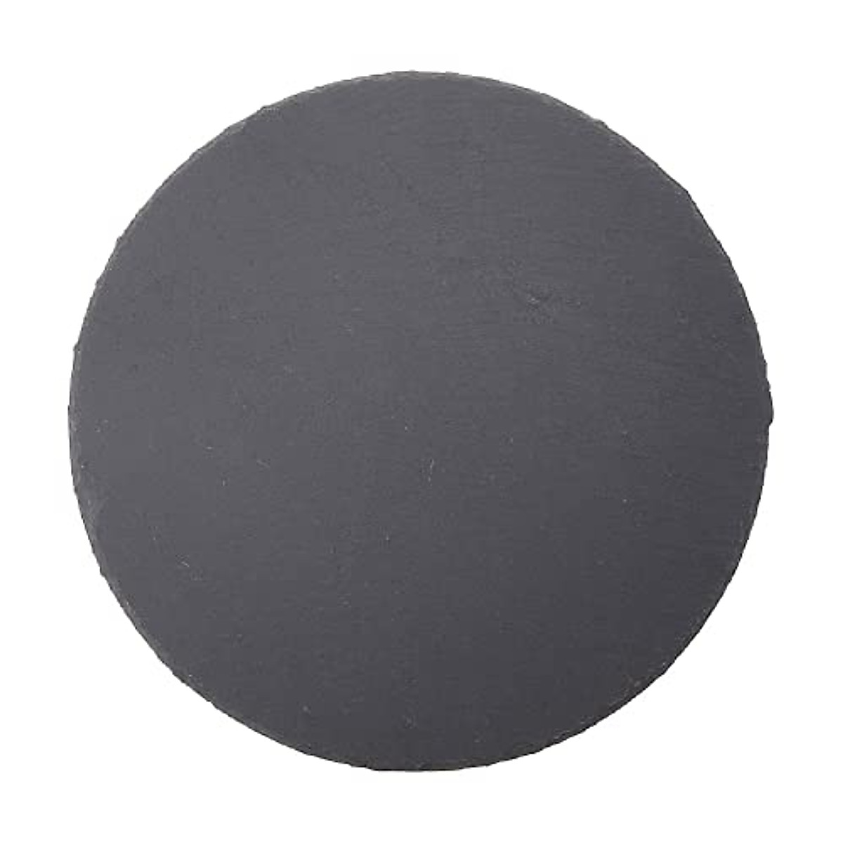 Cilio Slate Round Cheese Board, Natural Stone Tray for Serving Cheese, Charcuterie, Sushi, Appetizers, and More, Black, 11" diameter