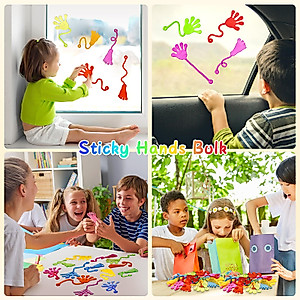 PICcircuit Sticky Hands Bulk 30 PCS Party Favors for Kids 4-8,8-12 Year Stretchy Sticky Hand Feet Christmas Goodie Bags Stuffers for Kids Small Mini Classroom Prizes Bulk Birthday Party Slap Hand