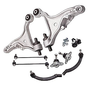 8pcs Front Suspension Track Control Set Wishbone Arm Kit Compatible With Volvo S60 I V70 II