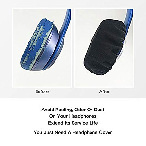 Aleicx 2 Pairs Washable Sanitary Earpads Headphone Covers Compatible/Replacement for Bose Noise Cancelling 700 (NC700)/QC45/35/25 Headphones Ear pad, Earcup Good for Gym, Training, Gaming