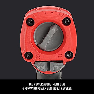 CRAFTSMAN 1/2-in 750 ft-lbs Air Impact Wrench, Composite Body, Variable Power Settings, 1/4-in NPT Air Inlet