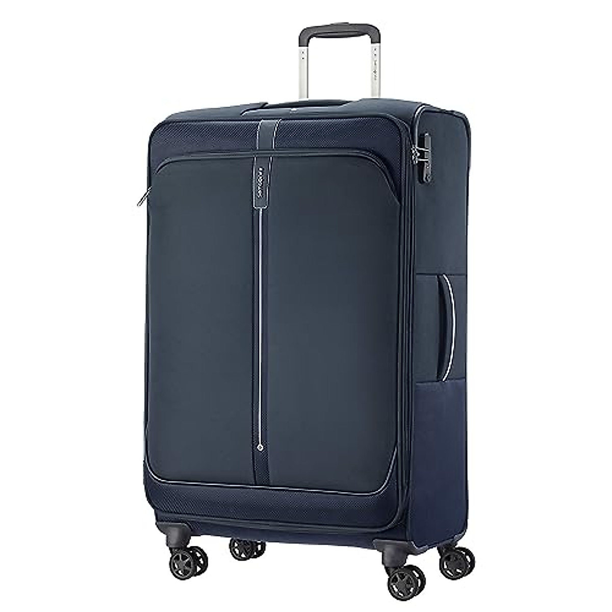 Samsonite Popsoda Luggage- Suitcase, Spinner L erweiterbar (78 cm - 112.5 L), Blau (Dark Blue)