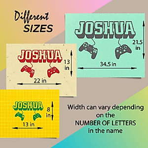 In-Style Decals Wall Vinyl Decal Home Decor Art Sticker 3D Personalized Name Boy Girl Gamer Controller Video Game Studio Teen Nursery Play Room Removable Stylish Mural Unique Design 2508