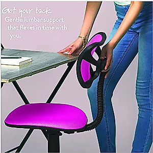 Urban Shop Swivel Mesh Task Chair, Pink