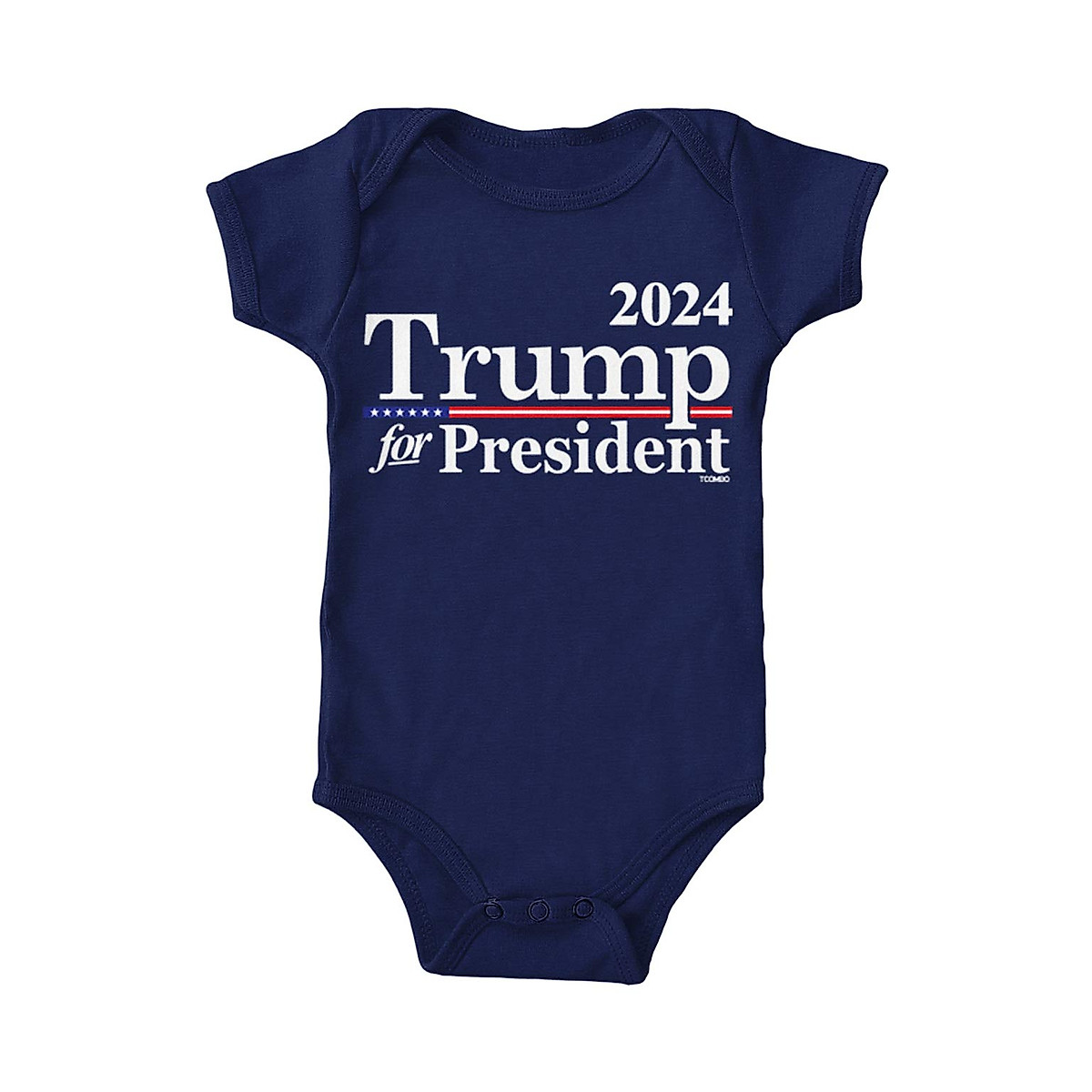 Trump for President 2024 - MAGA Bodysuit (Navy Blue, Newborn)