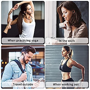 WOFRO Anti-Lost Strap for Bose Sport Earbuds, Sports Soft Silicone Lanyard Accessories Compatible with Bose Sport Earbuds Neck Rope Cord (Black)