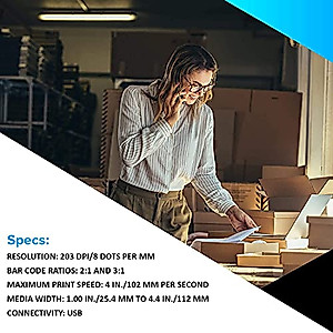 Zebra ZD220 203 dpi Barcode Printer