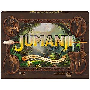 Jumanji The Game, The Classic Scary Adventure Family Board Game Based on The Action-Comedy Movie, for Kids and Adults Ages 8 & up