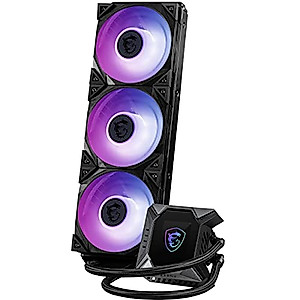 MSI MPG CoreLiquid K360 - AIO CPU Liquid Cooler - 2.4" LCD Screen - 360mm Radiator - Triple 120mm ARGB PWM Fans