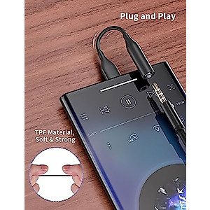 ACAGET USB C to 3.5mm Audio Adapter, 3 Pack USB Type C to AUX Dongle Cable 3.5mm Headphone Jack Converter for Samsung Galaxy A54 A53 S23 FE S22 S21 Ultra USB C Earbuds Adapter for iPhone 15 Pro Max