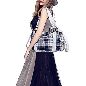 Angel Barcelo Roomy Fashion Hobo Womens Handbags Ladies Purse Satchel Shoulder Bags Tote Washed Leather Bag Blue