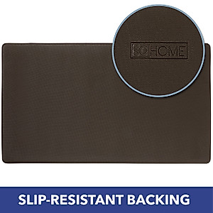 SoHome Cozy Living Kochi Antifatigue Kitchen Mat 20"x36", Snake Skin/Grey