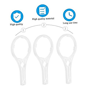 ULTECHNOVO Tools 10pcs 10 Wrench Wrenches Home Household Filtration System Wrench Under Sink Water Filter Tool Wrench Plastic White Filter Canister Spanner