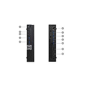 Dell OptiPlex 5050 Micro Form Factor (Intel Core i5-7600T, 8 GB DDR4, 256 GB SSD) Windows 10 Pro (Renewed)