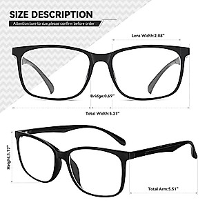 hunsquer Blue Light Glasses for Women Blue Light Blocking Glasses Men Computer Gaming Blue Screen Glasses Mens Blue Light Blocker Glasses